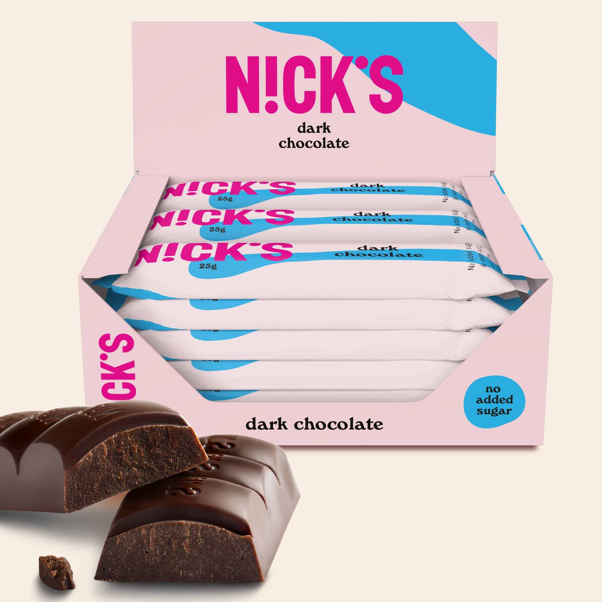 Dark chocolate | Utan tillsatt socker | Choklad – NICK'S EU