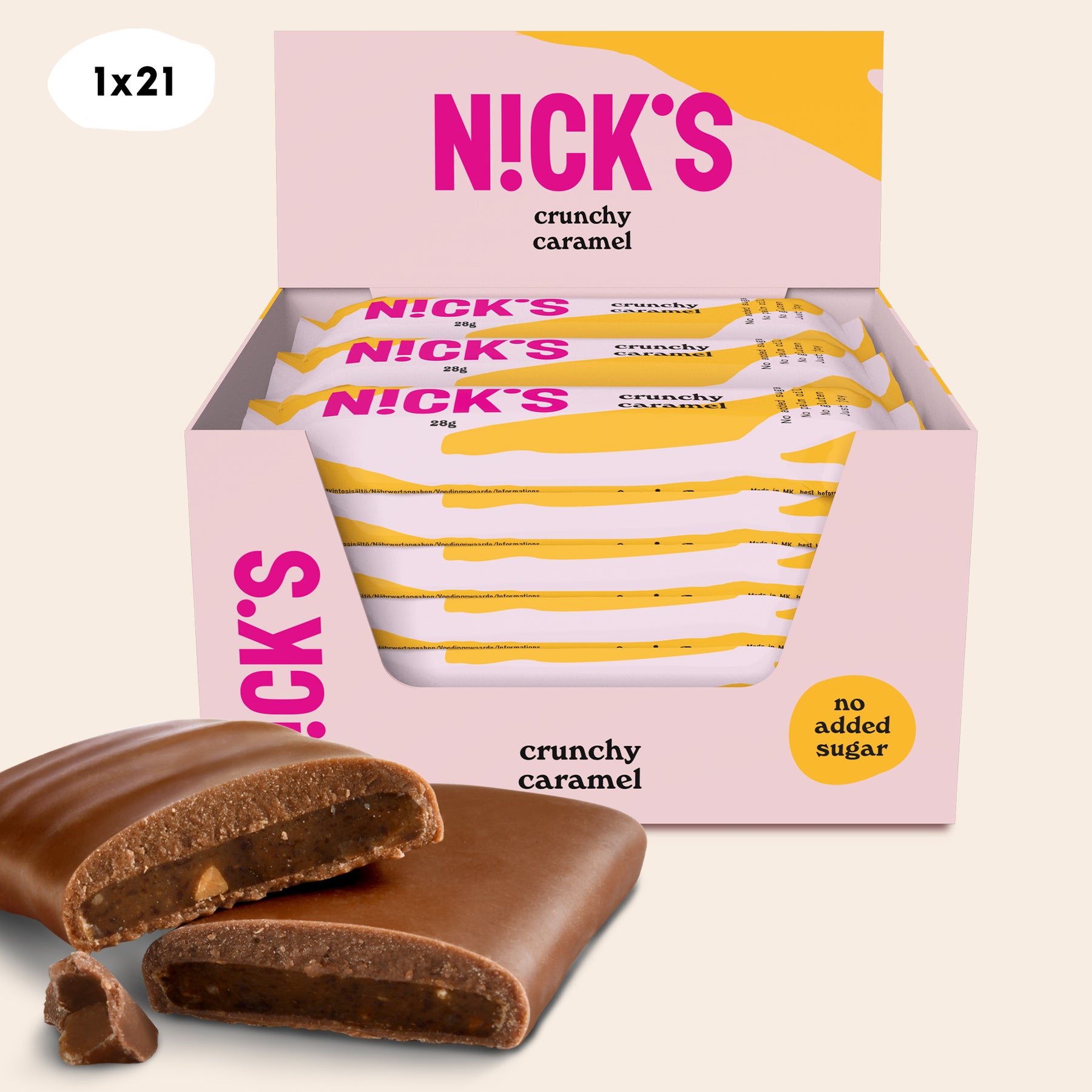Chokladbars | Utan tillsatt socker | Choklad – NICK'S EU